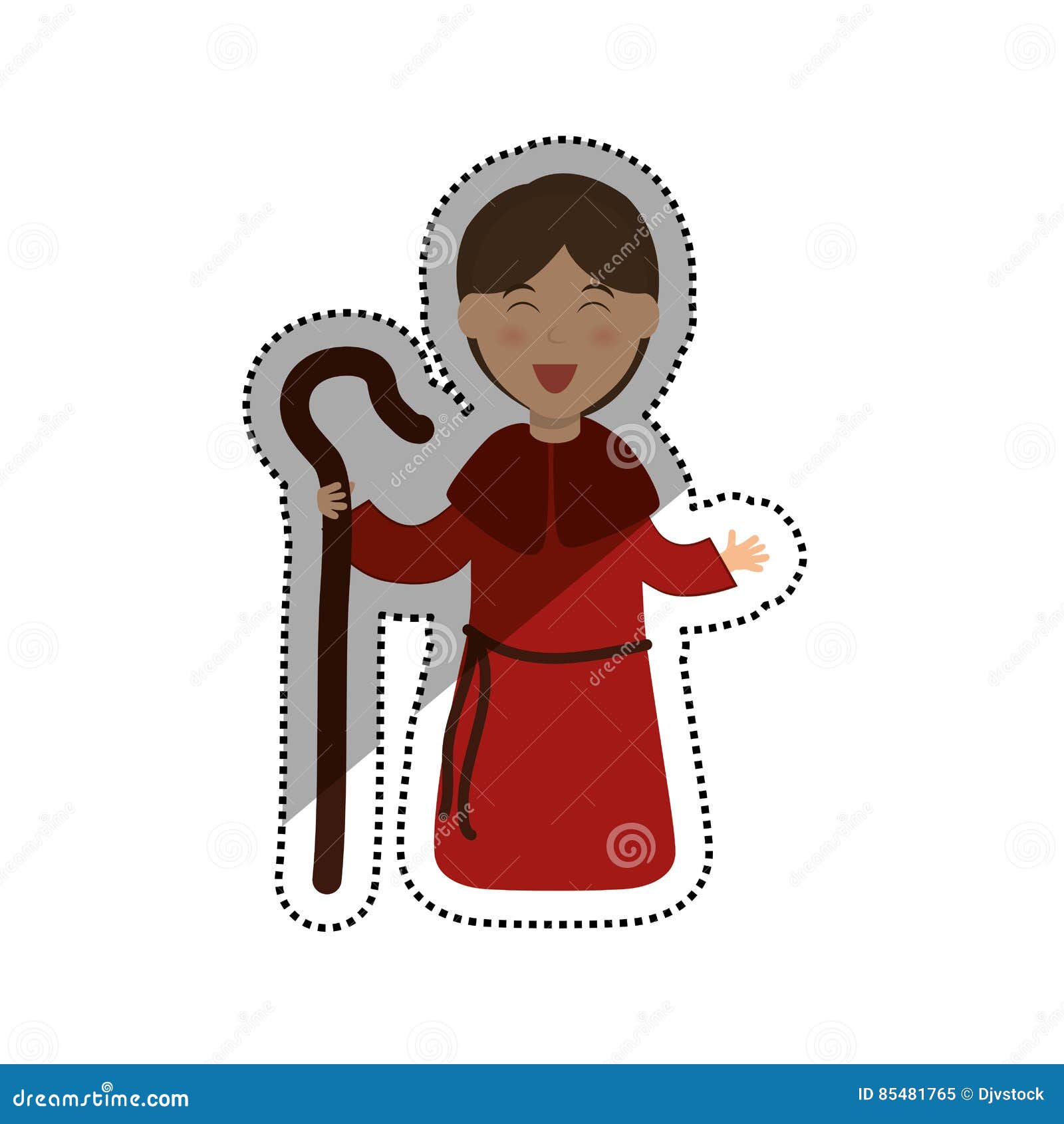 Shepherdess Cartoon Character Stock Illustration | CartoonDealer.com ...
