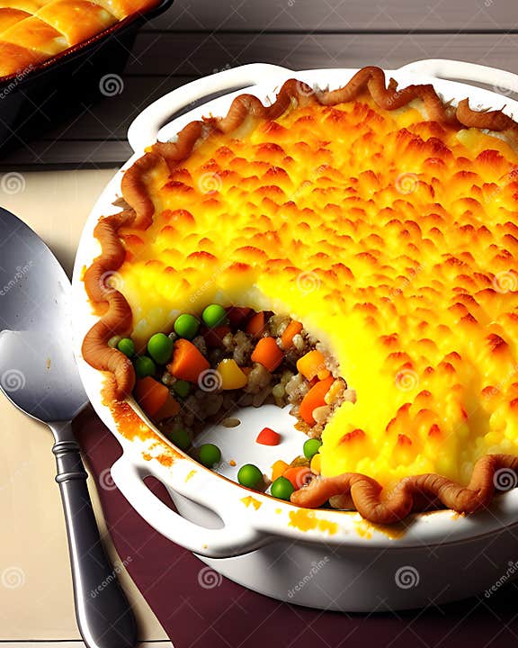 Shepherds Pie stock illustration. Illustration of plant - 293206750