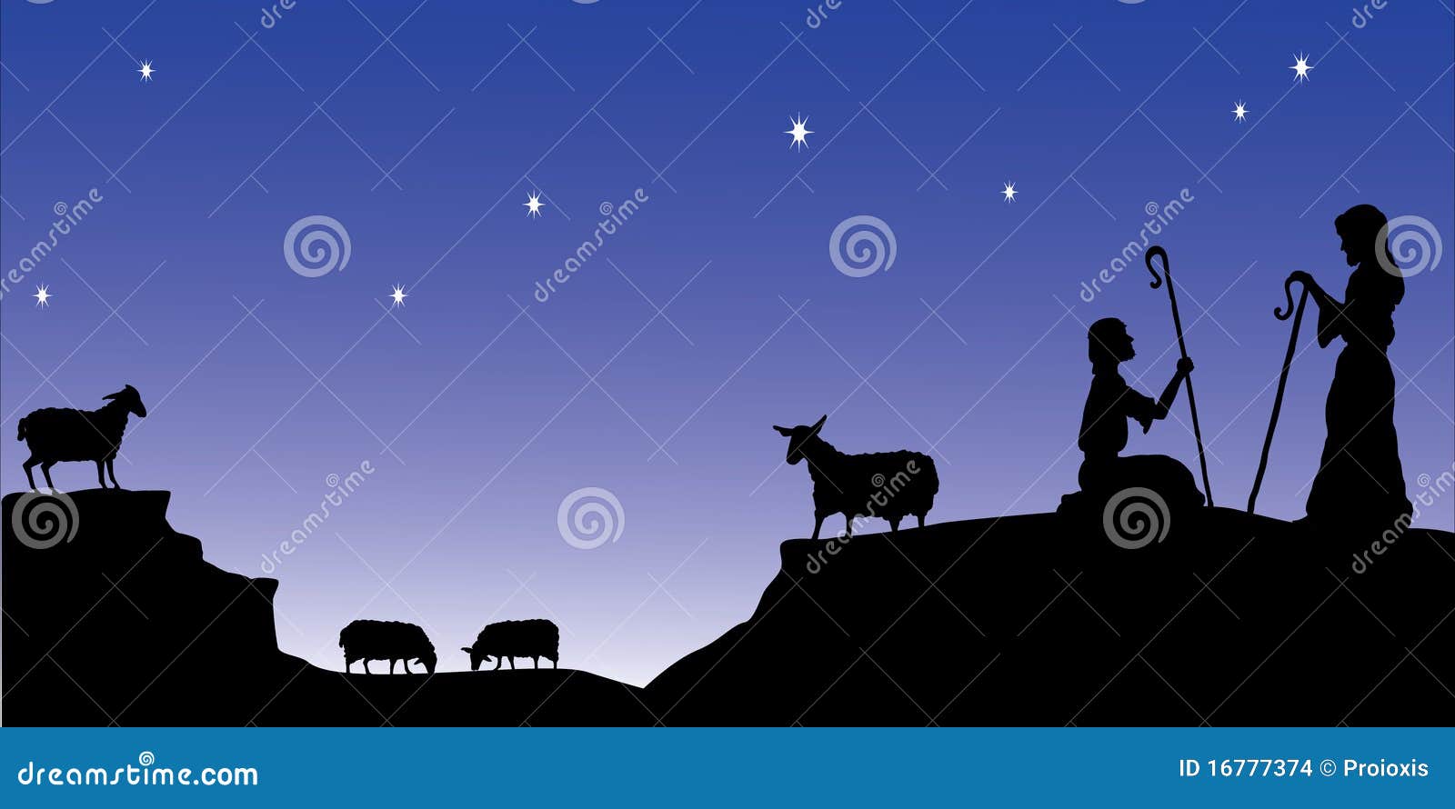 Shepherds Watch stock vector. Illustration of sheep, nativity - 16777374