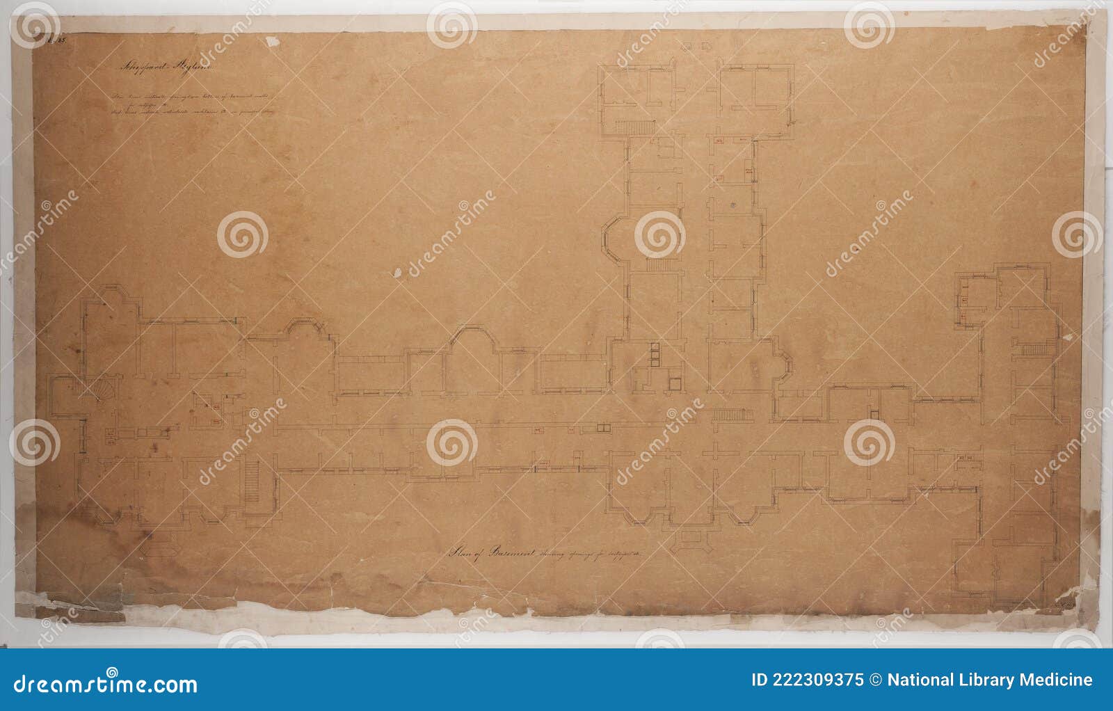 Sheppard-Asylum Plan Of Basement Picture. Image: 222309375