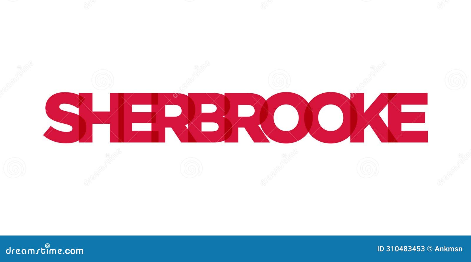 Sherbrooke in the Canada Emblem. the Design Features a Geometric Style ...