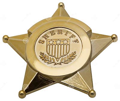 Sheriff Badge stock image. Image of crime, close, justice - 3446353