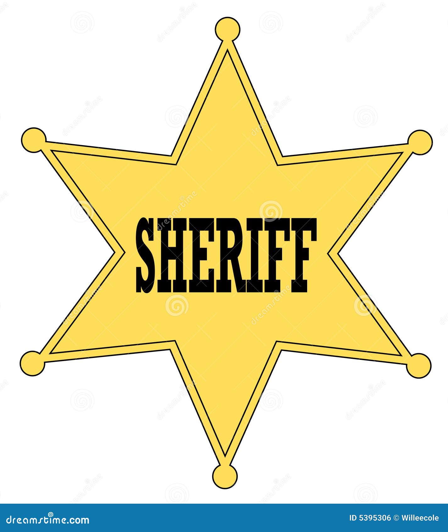 Sheriff`s Badge Vector, Hand Drawn, Vector, Eps, Logo, Icon, Crafteroks ...