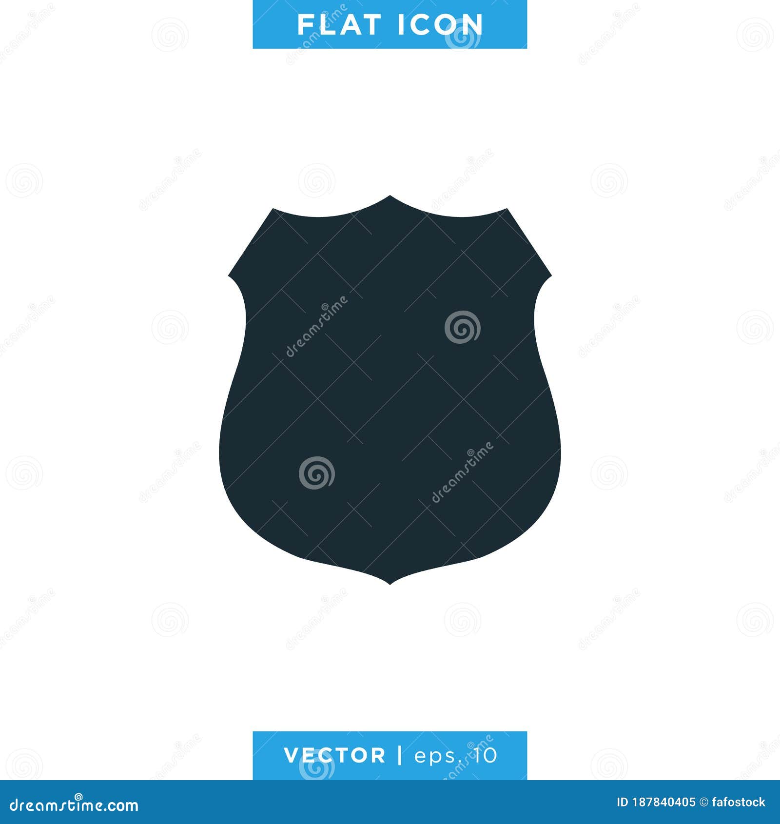 Sheriff Badge Shield Icon Logo Design Template. Stock Vector ...