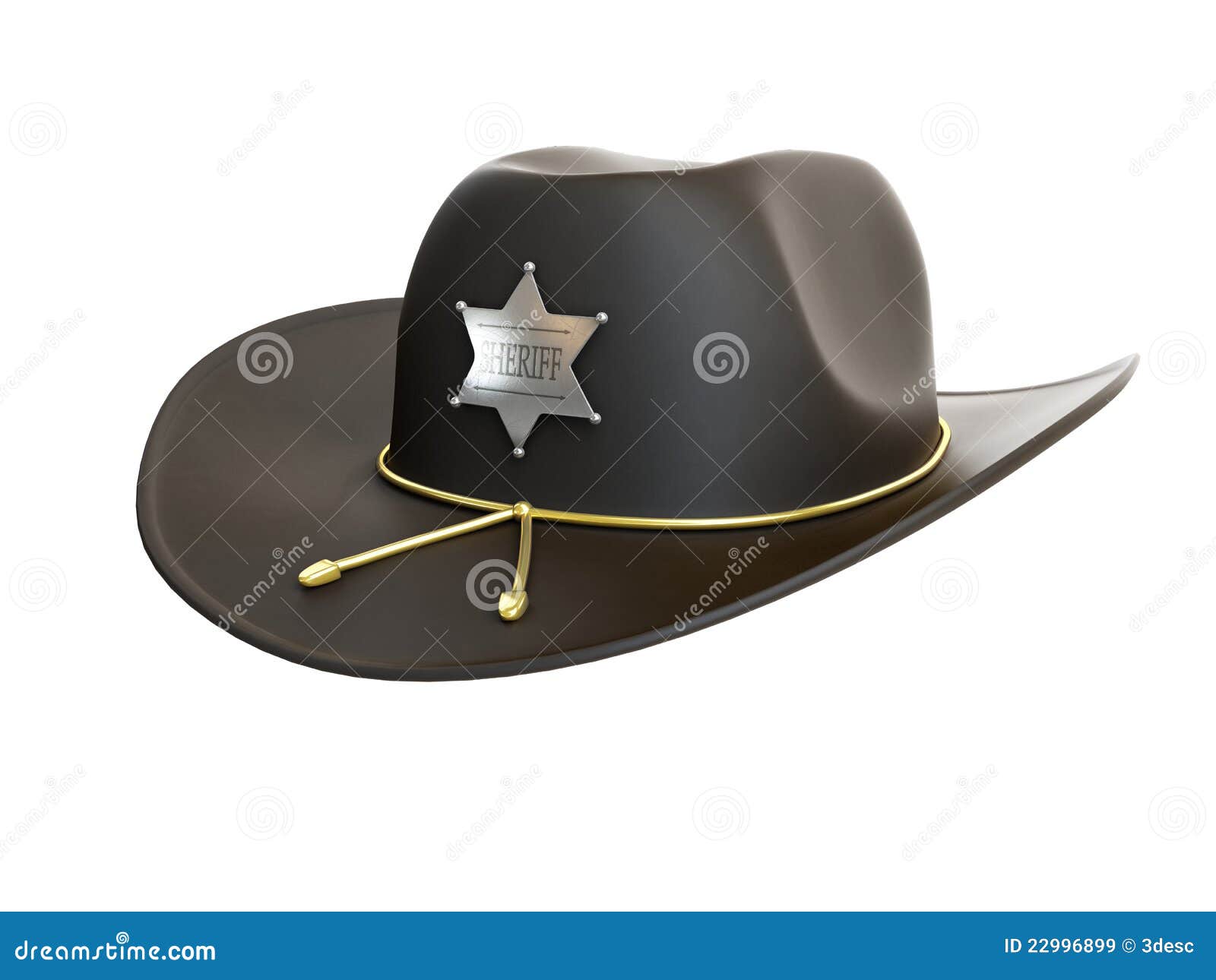 Sheriff hat stock illustration. Illustration of stack - 22996899