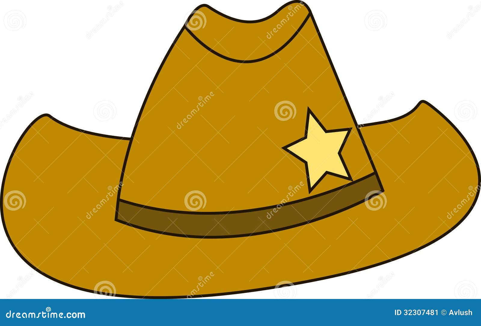 Sheriff Hat stock de ilustración. Ilustración de viejo - 32307481