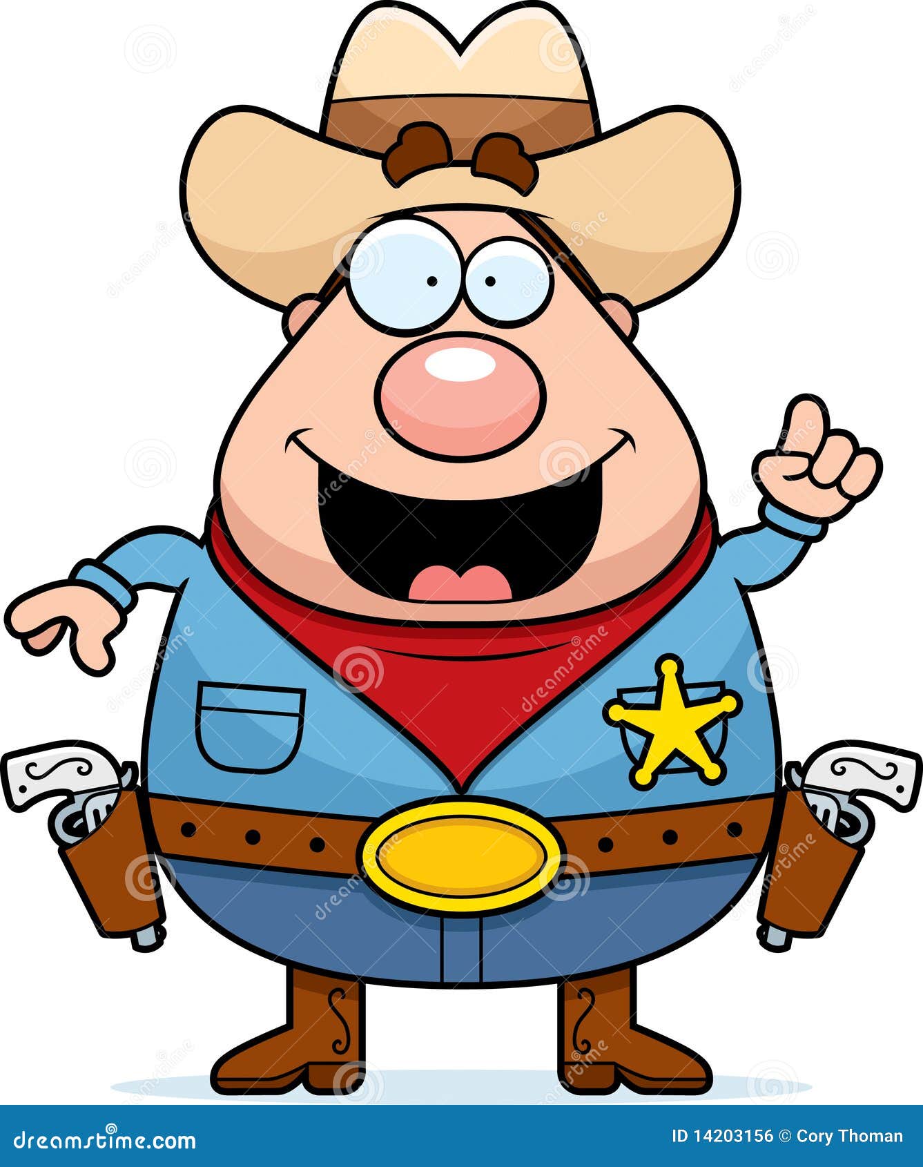 Sheriff Idea stock vector. Illustration of cartoon, gunfighter - 14203156