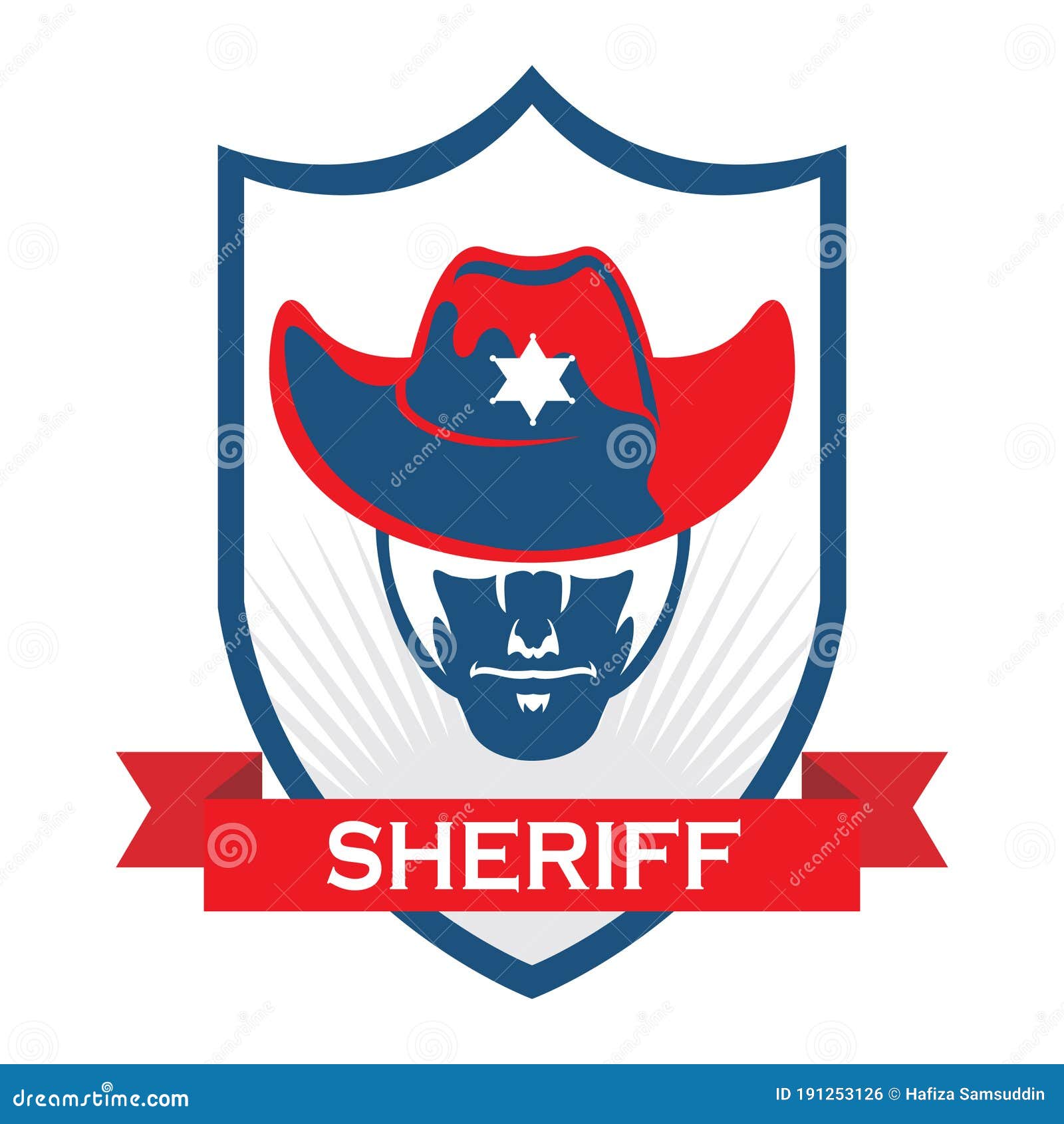 Sheriff Label. Vector Illustration Decorative Design Stock Vector ...