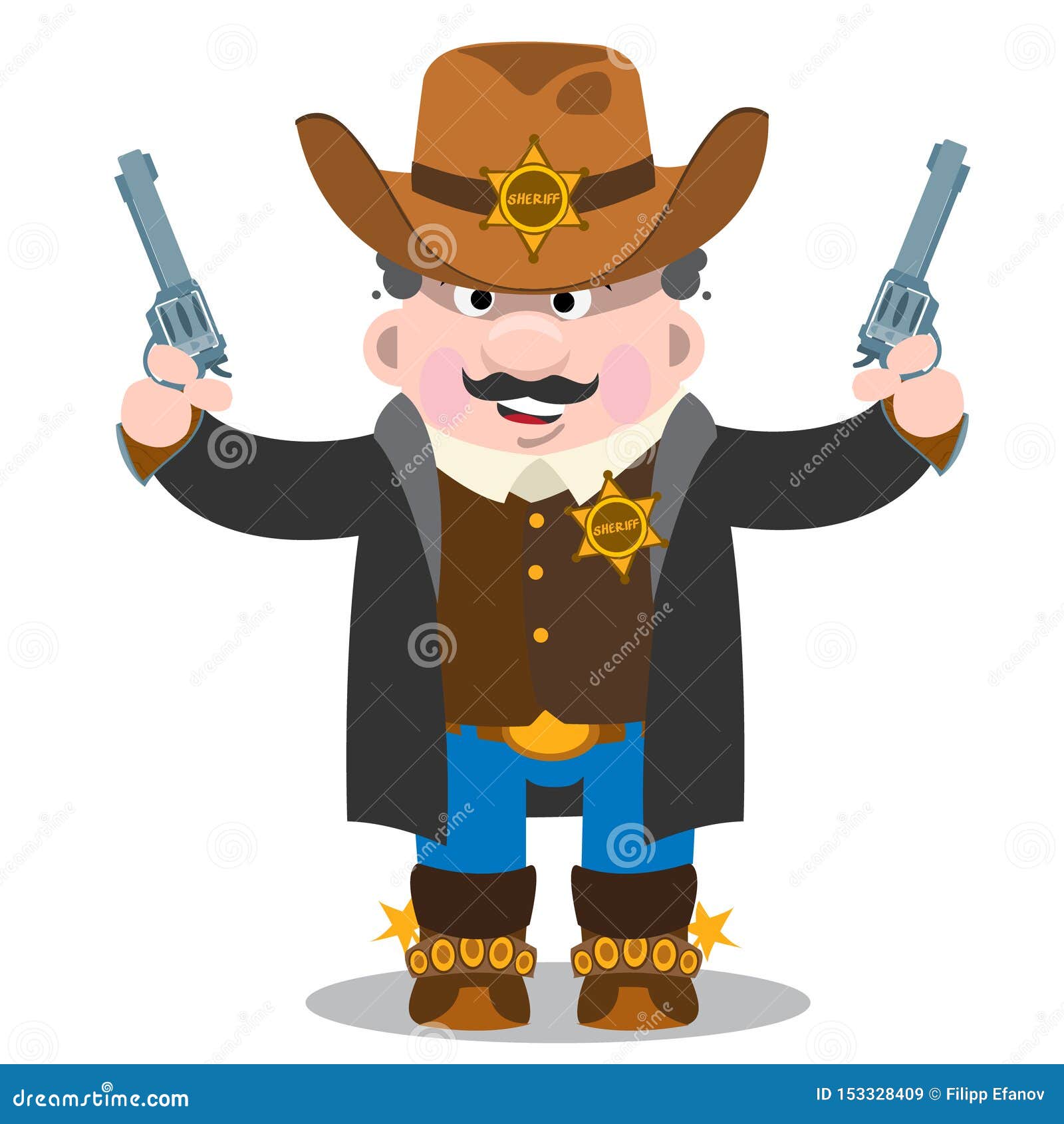 Sheriff. A Man In A Suit Of Law Enforcement Bodies Of The 19th Century ...