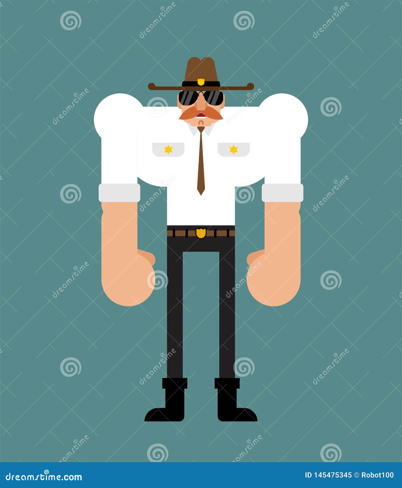 Sheriff Style Emoji Smile Sphere. Stock Image | CartoonDealer.com ...