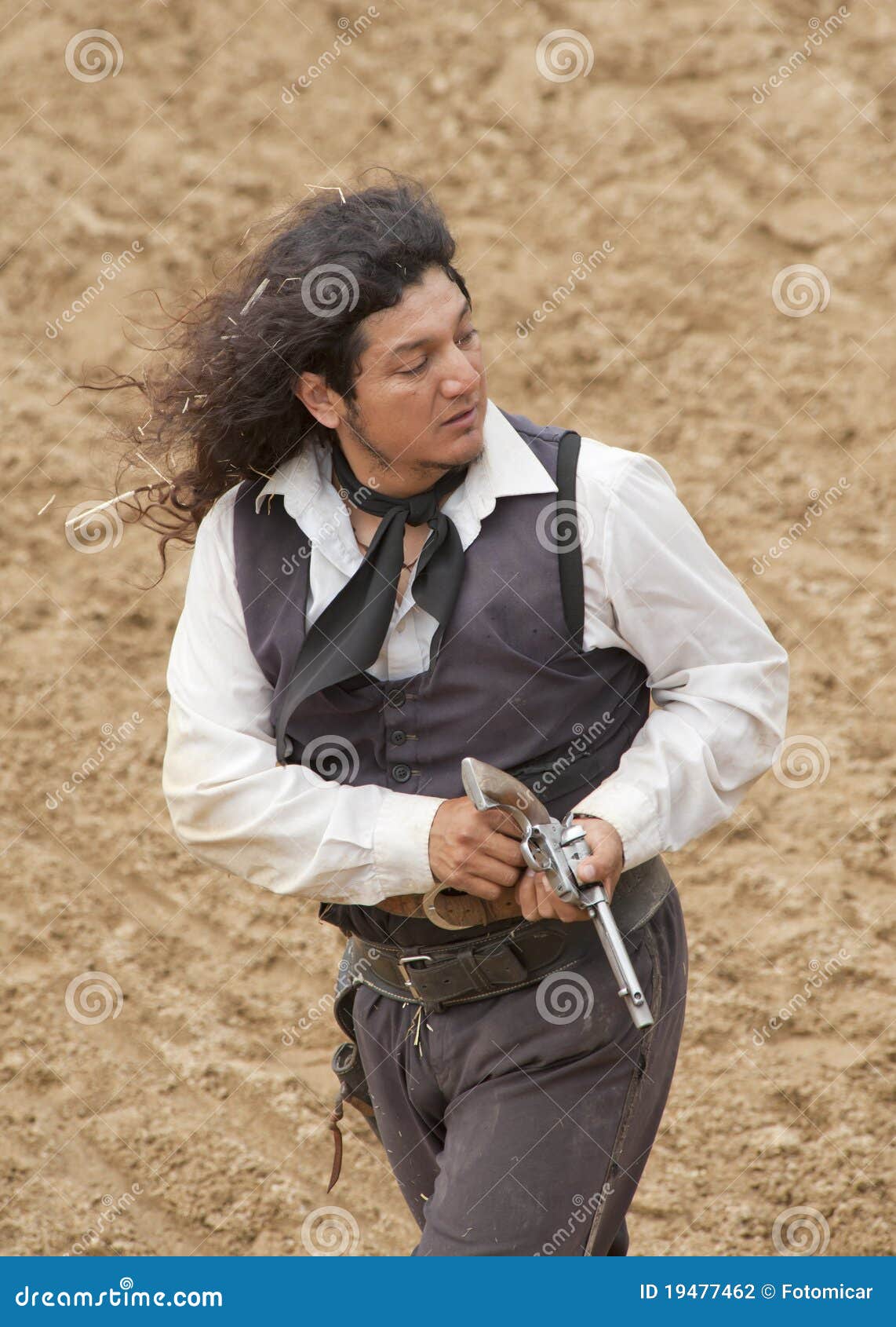 Sheriff Reloading His Pistol Stock Photo - Image of travel, spain: 19477462