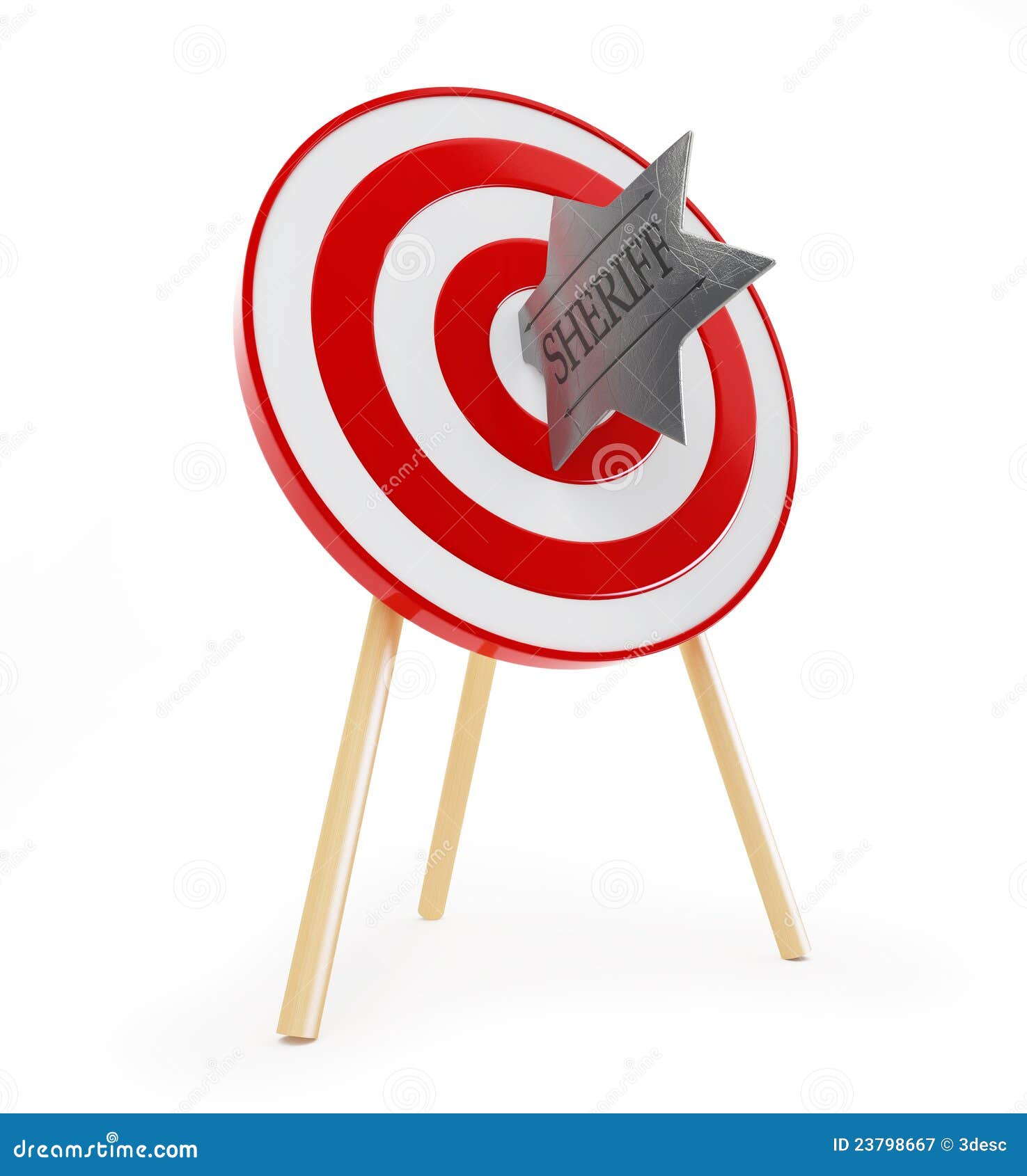 Sheriff s badge target red stock illustration. Illustration of marshal ...