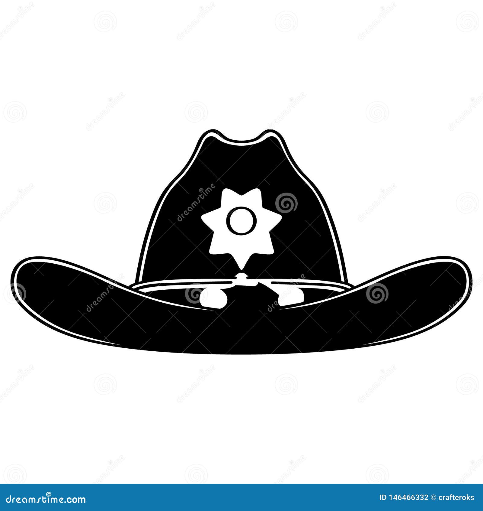 Sheriff`s Hat Vector Eps, Hand Drawn, Vector, Eps, Logo, Icon ...