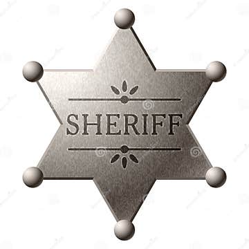 Sheriff s shield stock vector. Illustration of service - 7283811