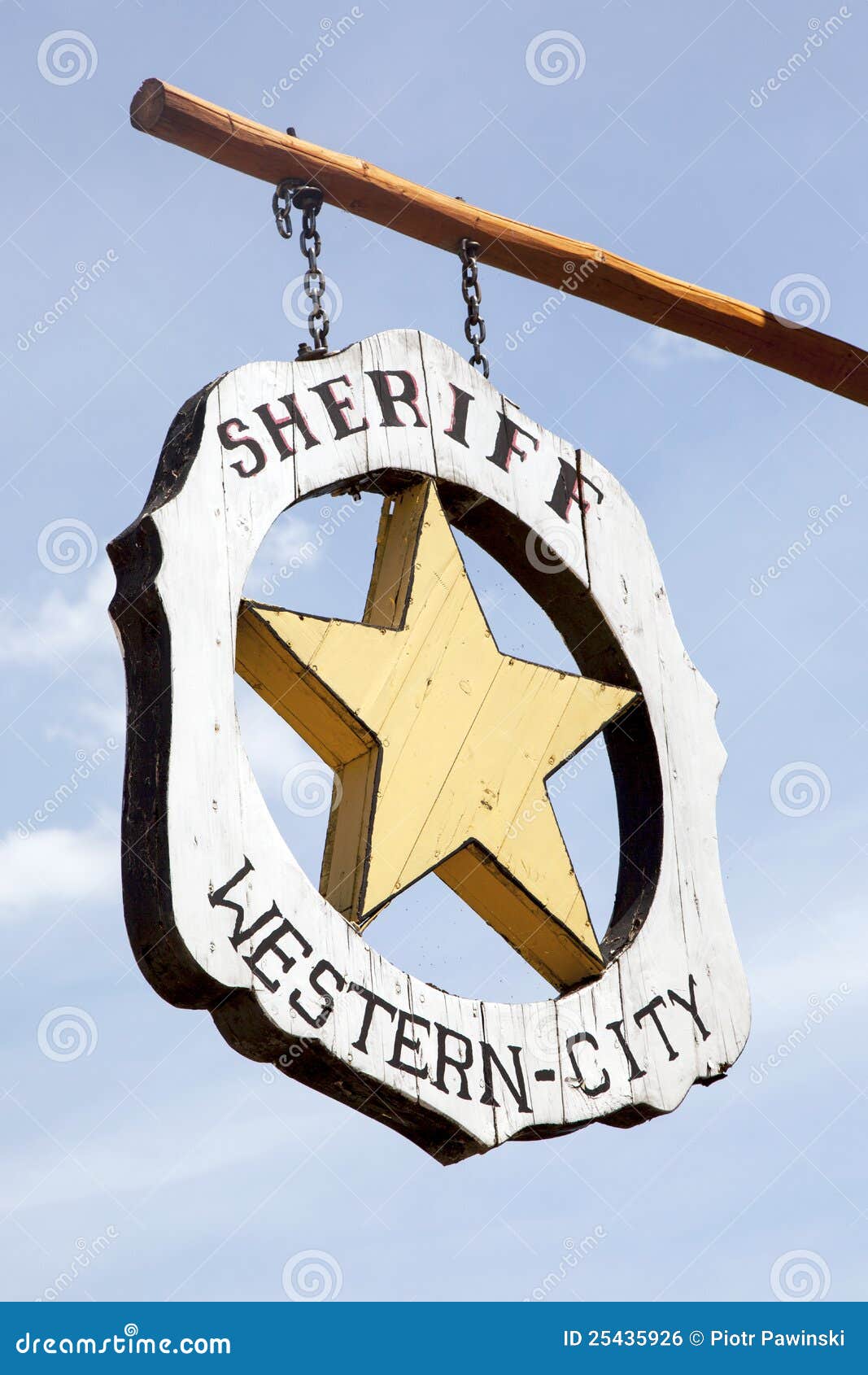 Sheriff signboard stock photo. Image of revival, wood - 25435926