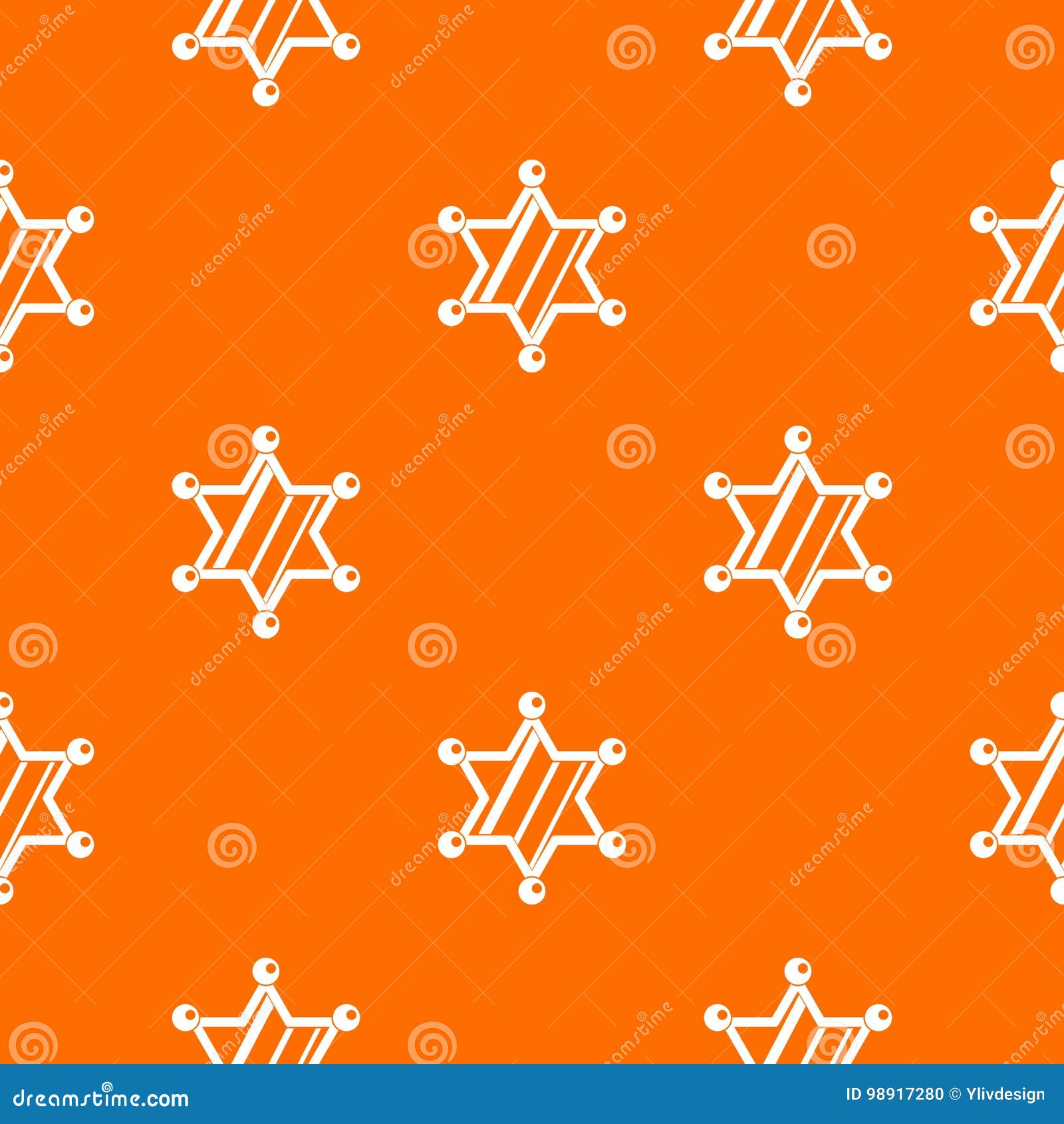 Sheriff Star Pattern Seamless Stock Vector - Illustration of metal ...