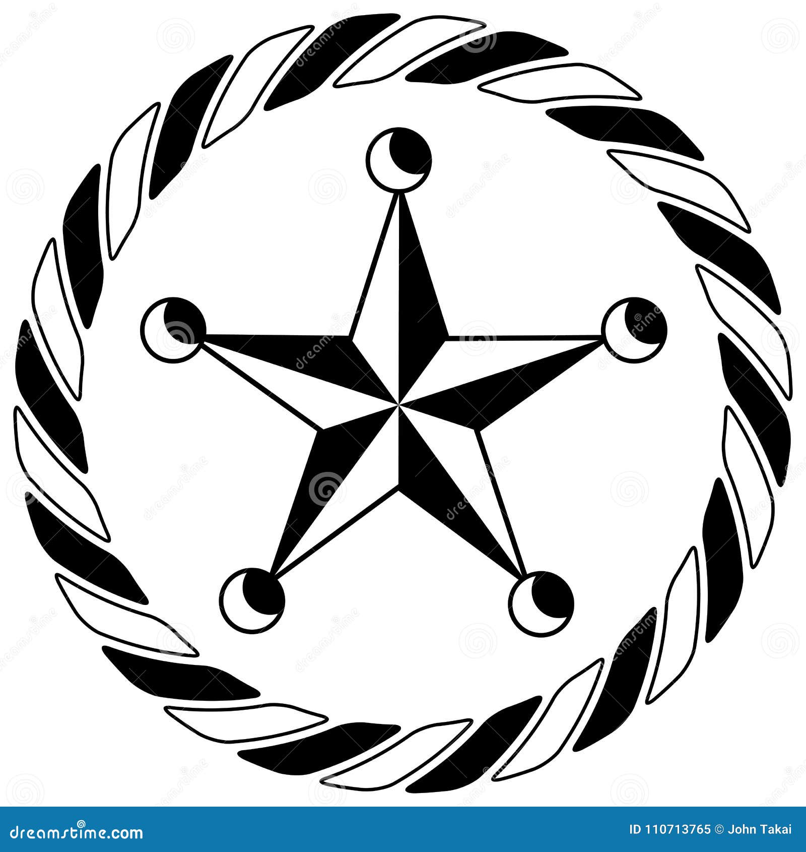 Western Star Scroll Cartoon Vector | CartoonDealer.com #18066847