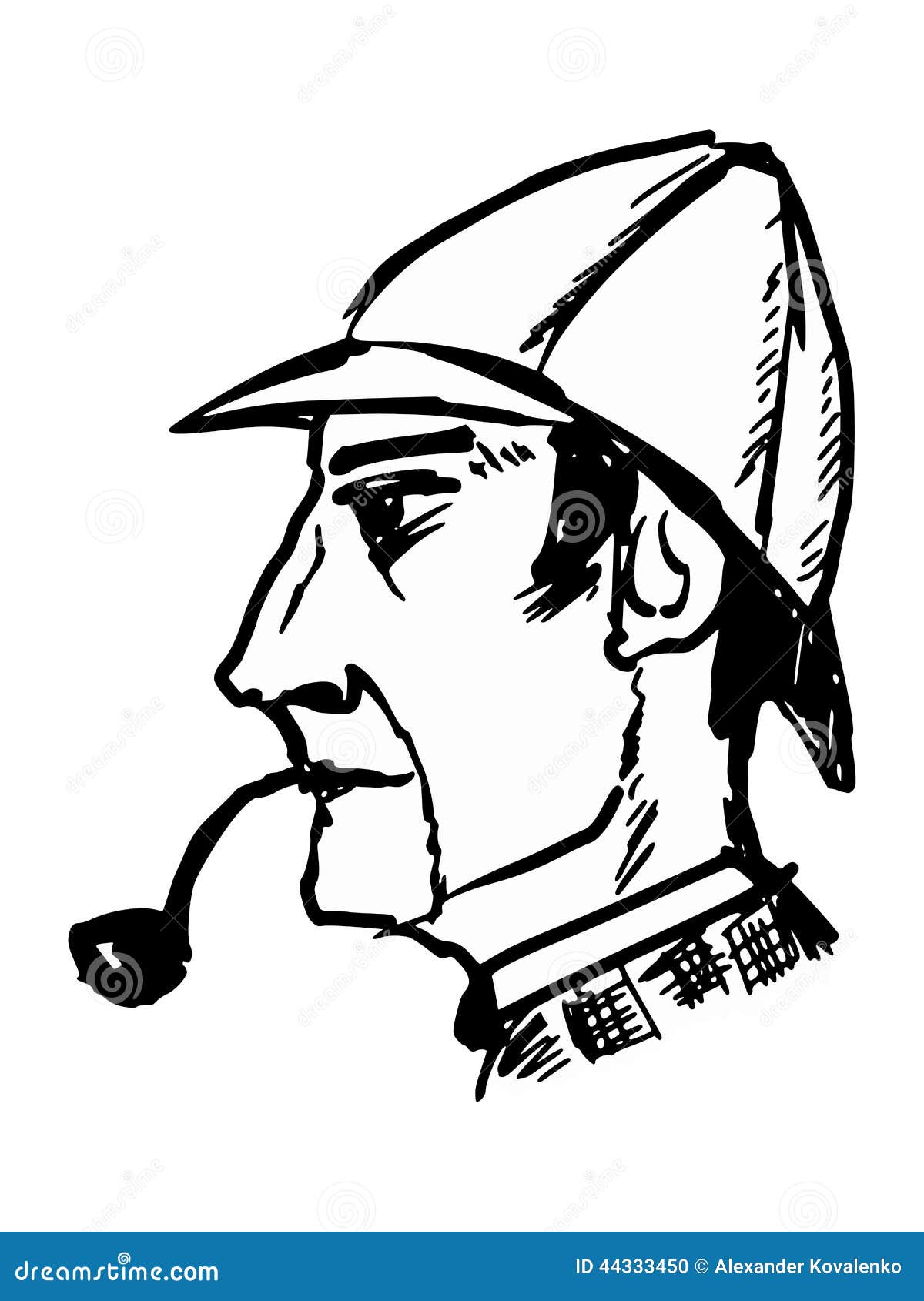 Sherlock Holmes stock vector. Illustration of shadow - 44333450