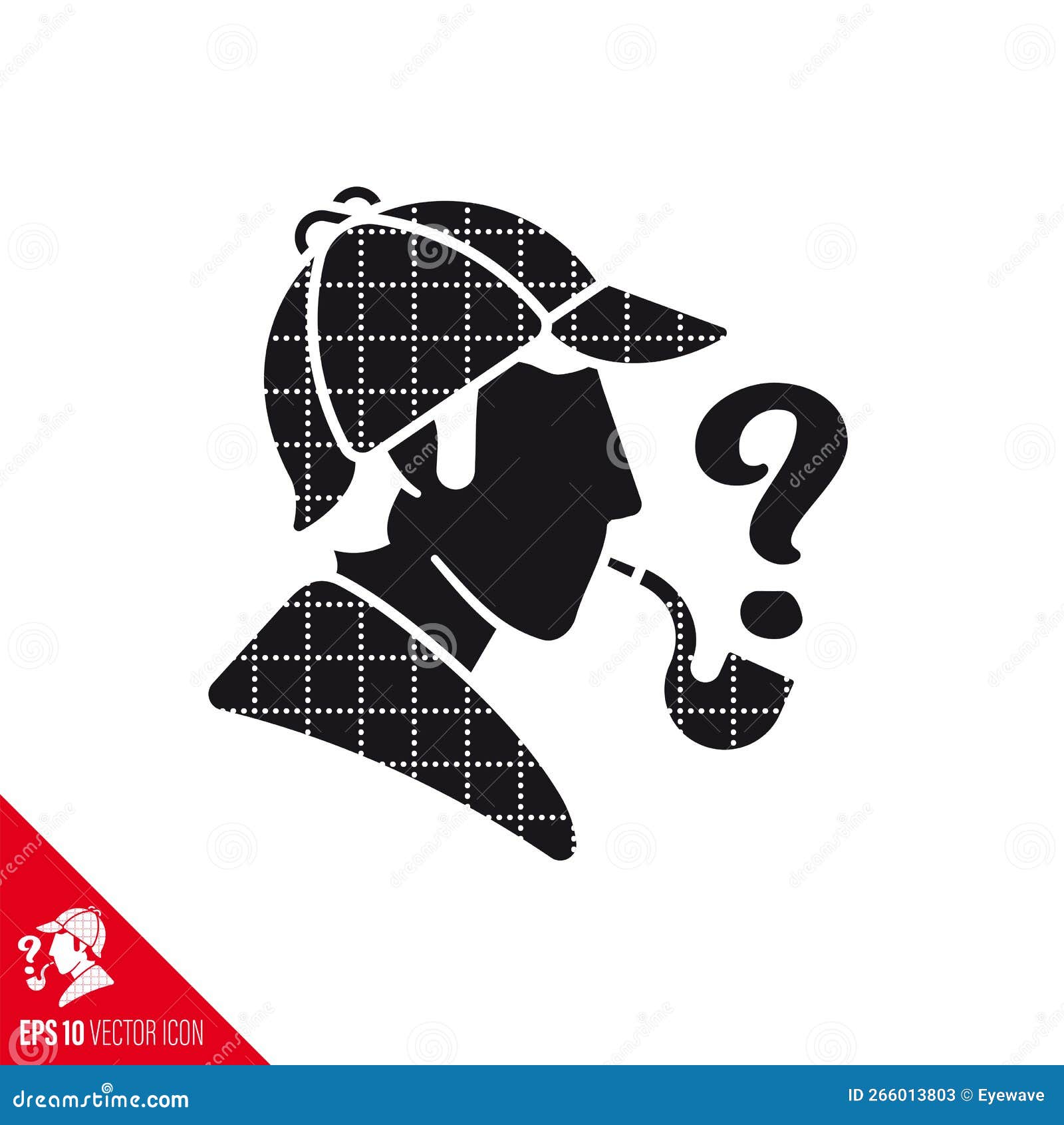 Sherlock Holmes Vector Icon Stock Vector - Illustration of ...