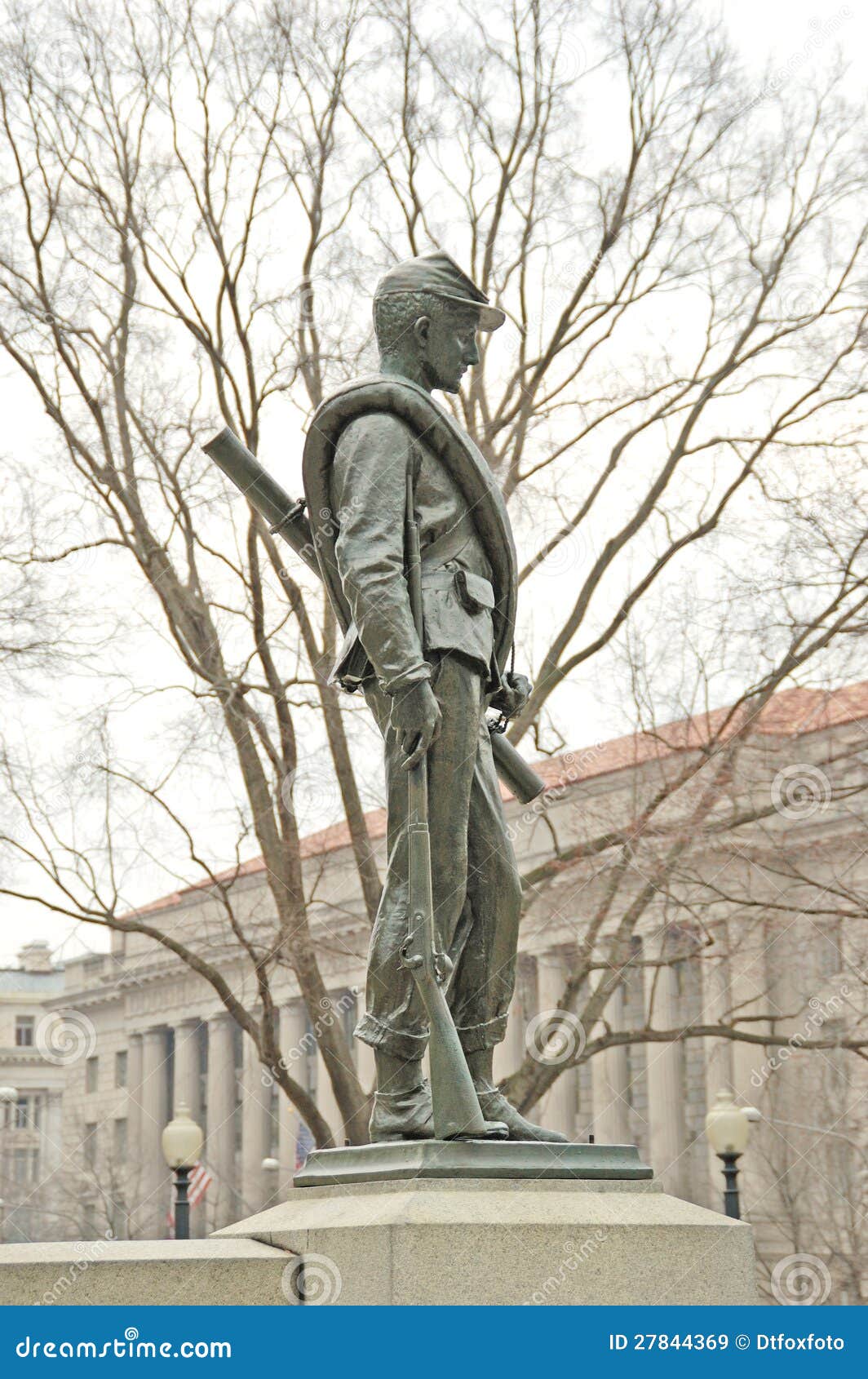 Sherman Statue stock image. Image of america, columbia - 27844369