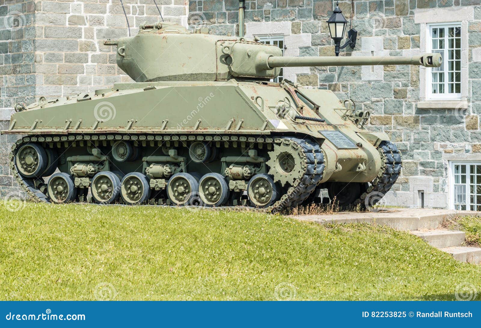 Sherman Tank at the Citadel in Quebec City Stock Image - Image of army ...
