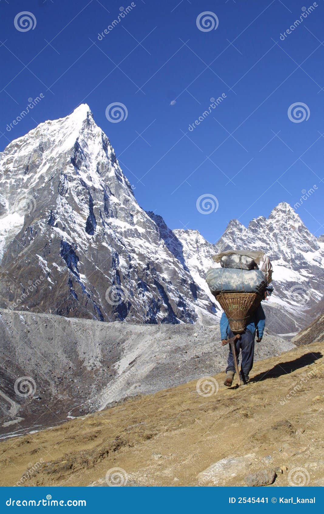 Sherpa Himalaya - Working stock image. Image of goal, clouds - 2545441