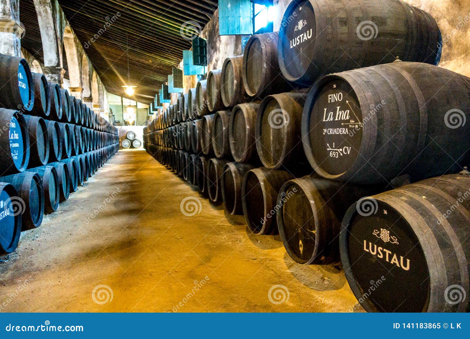 Sherry Barrels in a Bodega in Spain Stock Image - Image of spain ...