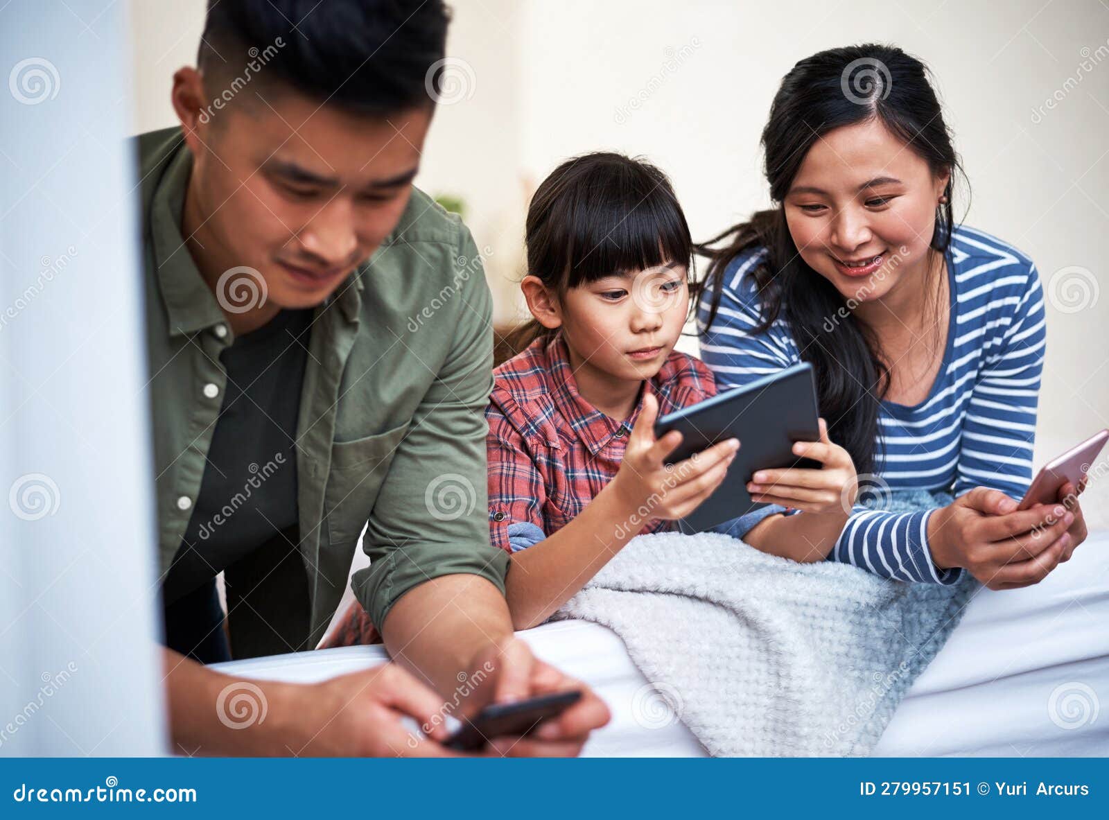Shes always Been Surrounded by Technology. a Family Using Digital ...