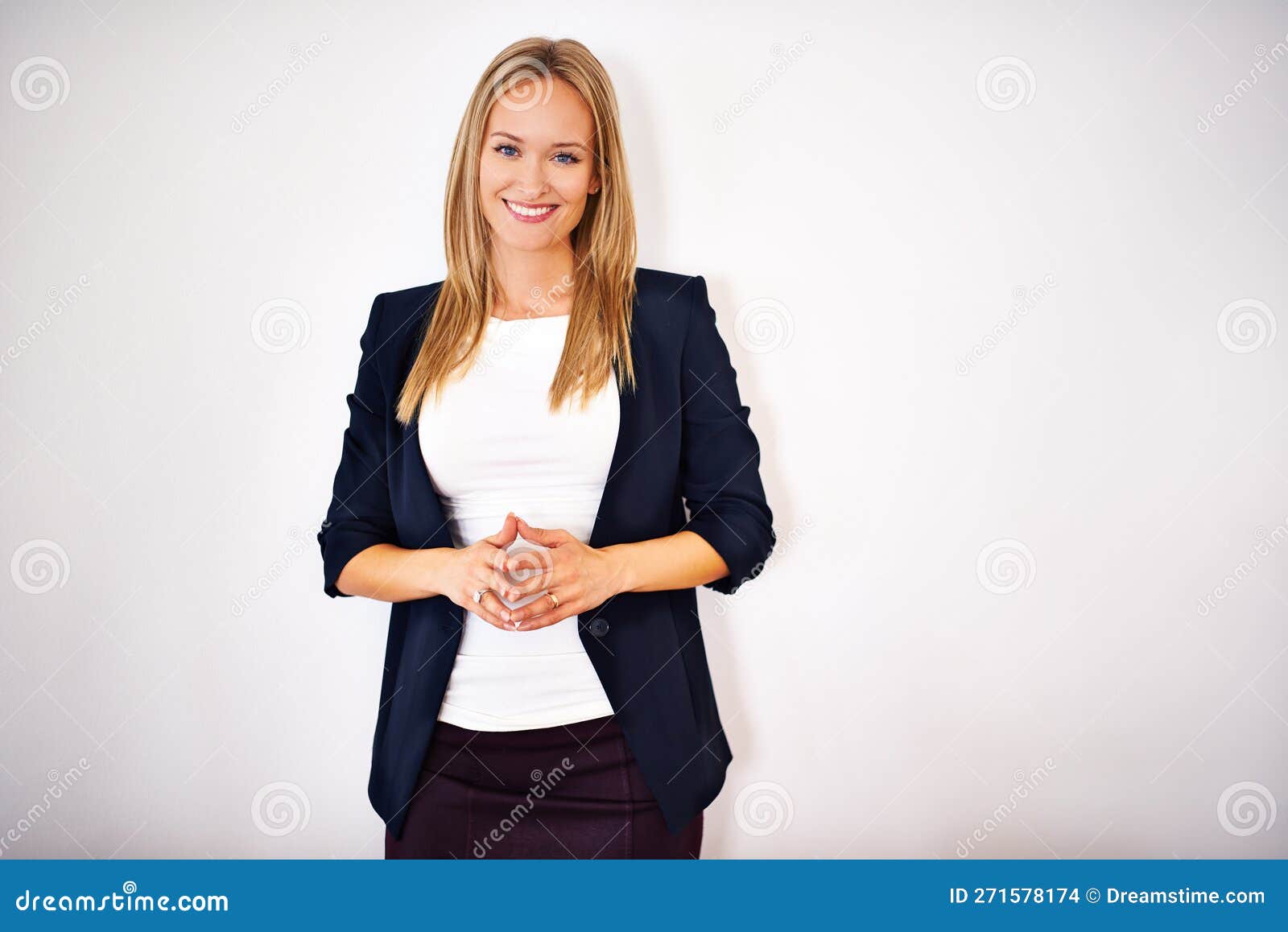 Shes Dressed for Success. Well Dressed Woman Looking at the Camera ...