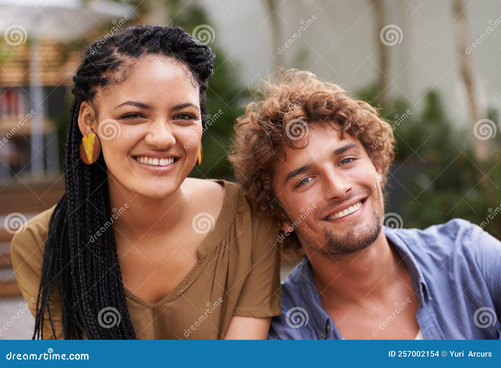 Shes My Special Lady. an Affectionate Young Couple Sitting Outdoors ...
