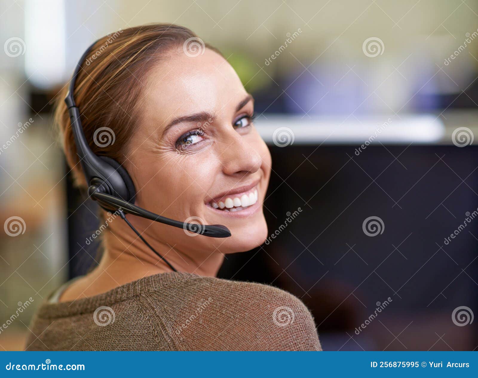 Shes Ready To Deliver Expert Customer Service. an Attractive Customer ...