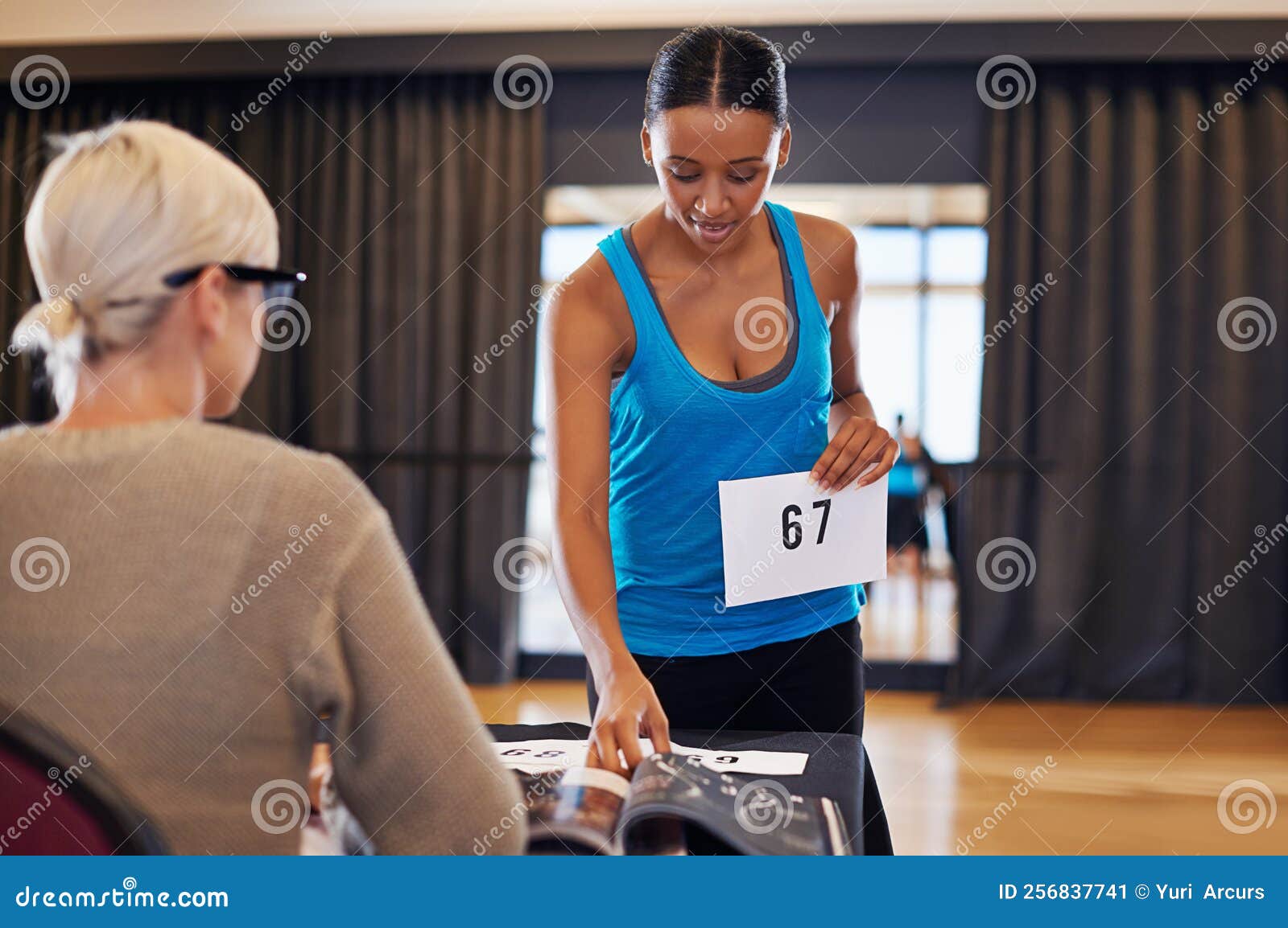 Shes Worked Hard for this Audition. a Female Dancer Preparing for Her ...