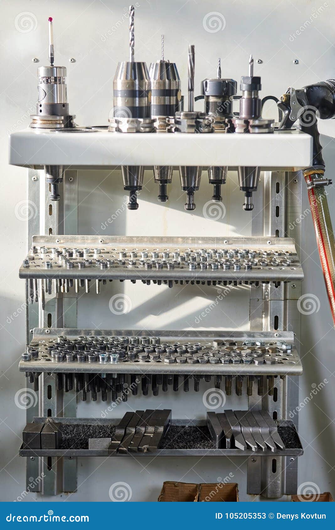 Shevels with Hanging Tools. Stock Image - Image of industrial ...