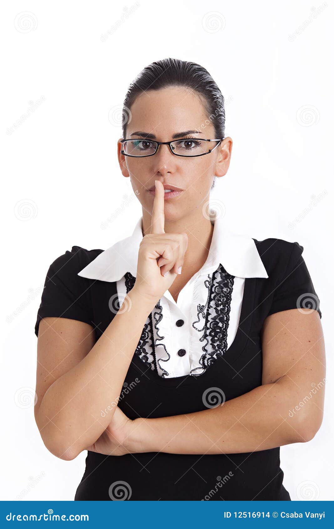 Shh! fotografia stock. Immagine di silenzioso, ritratto - 12516914