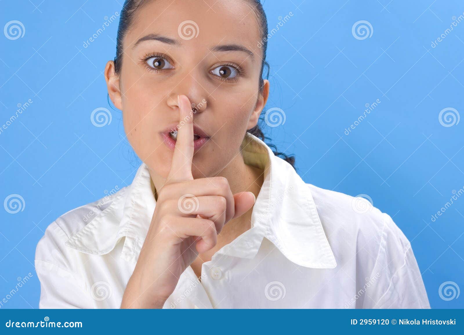 Shh stock photo. Image of mouth, expression, face, hushing - 2959120
