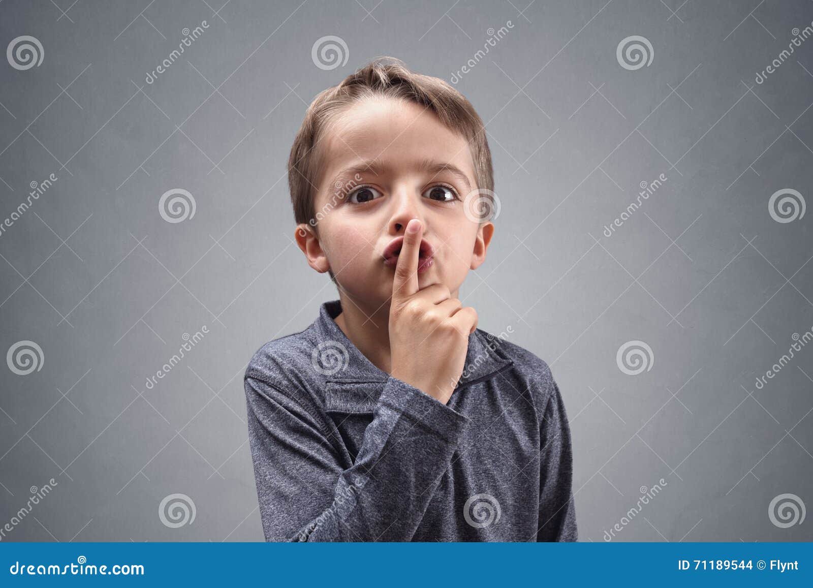 Shh Boy with Finger on Lips Stock Photo - Image of censored, male: 71189544