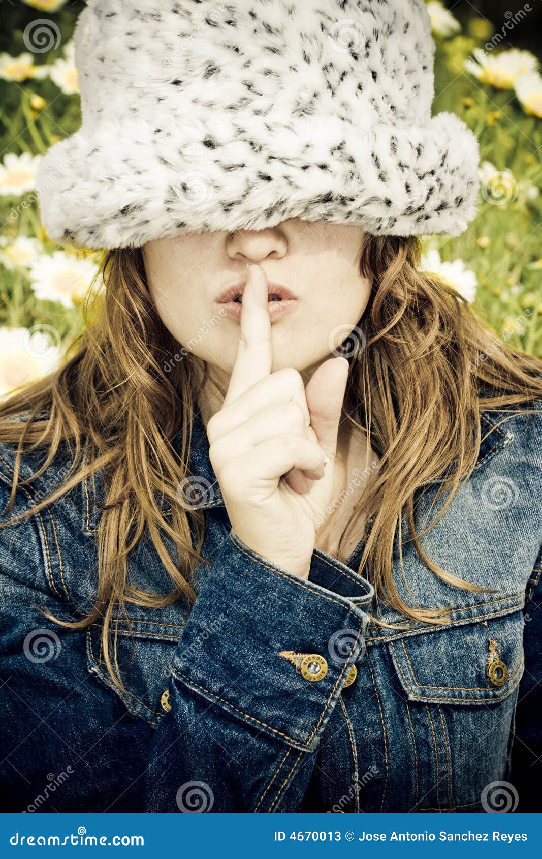 Shhh stock image. Image of beautiful, blond, gestures - 4670013