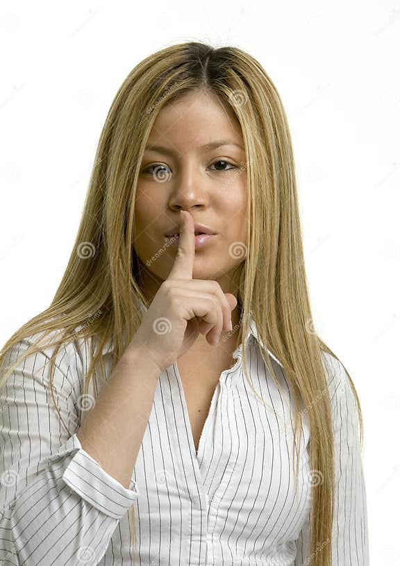 Shhh stock image. Image of race, hispanic, hair, executive - 493435