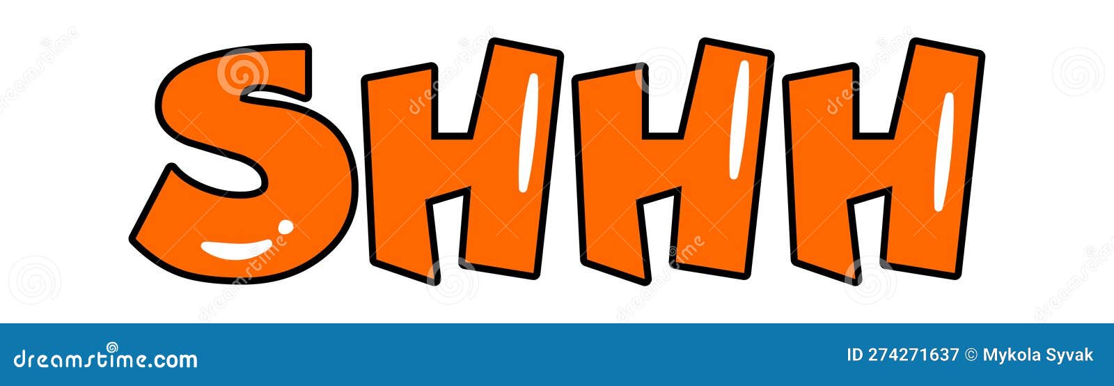 Shhh Comic Font Letters Cartoon Vector | CartoonDealer.com #274271637