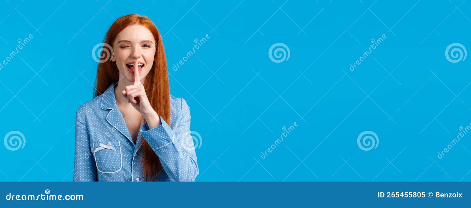 Shhh Its Our Secret Sassy And Coquettish Sly Redhead Female Prepare