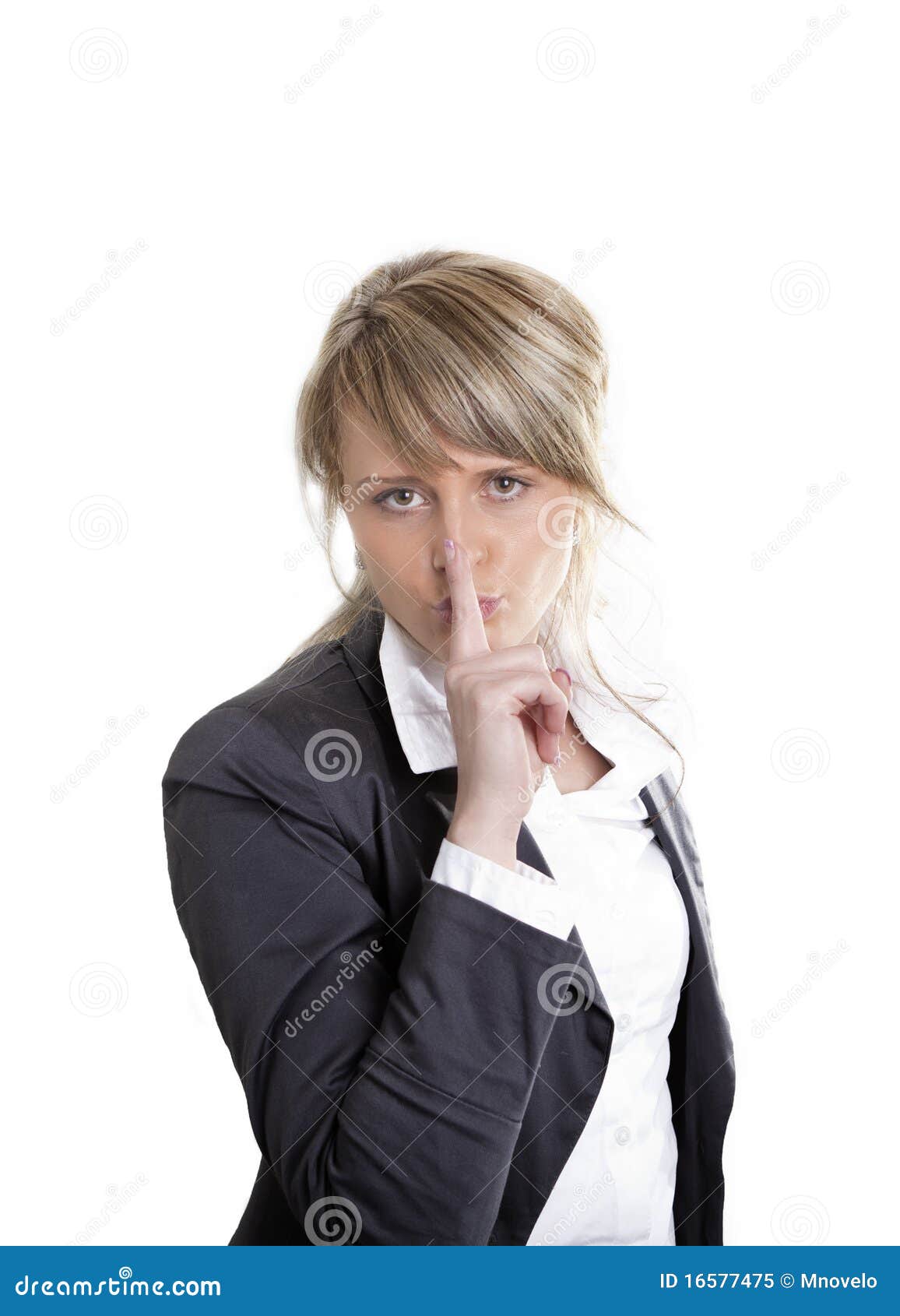 Shhh Quiet stock image. Image of head, lady, adult, caucasian - 16577475