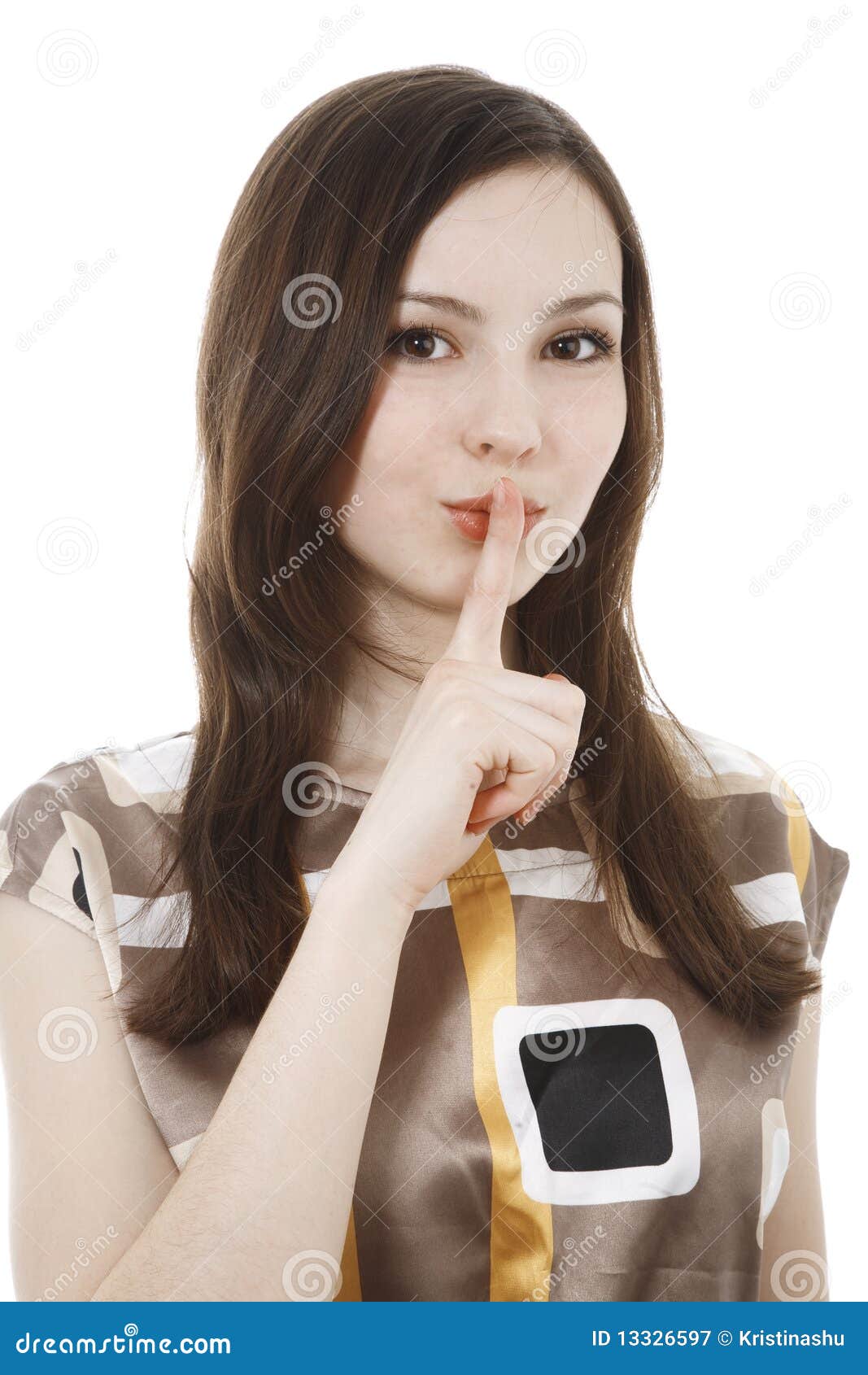 Shhhh stock image. Image of female, attractive, adult - 13326597