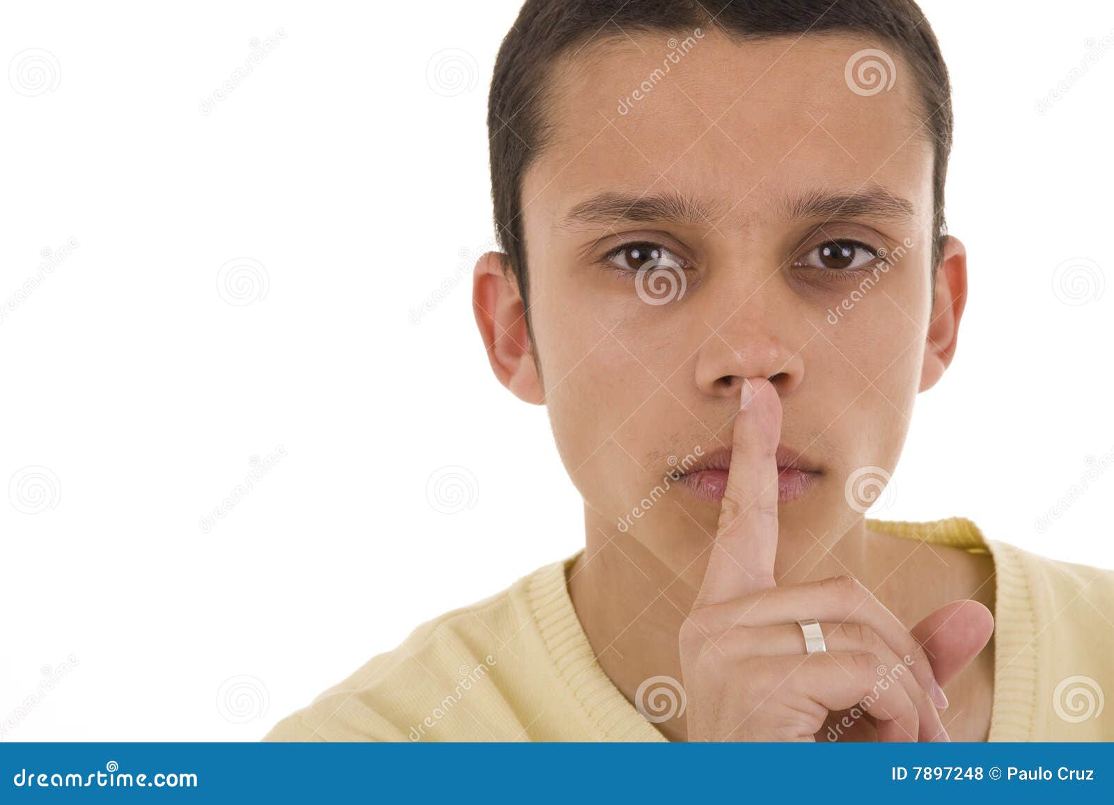 Shhhh! stock photo. Image of beautiful, mouth, silent - 7897248