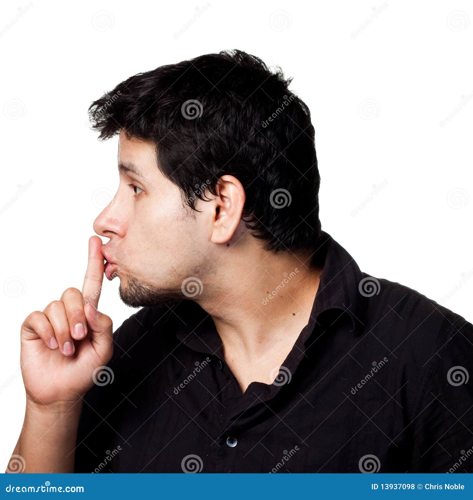 SHHHH Be Quiet! stock photo. Image of beard, expression - 13937098