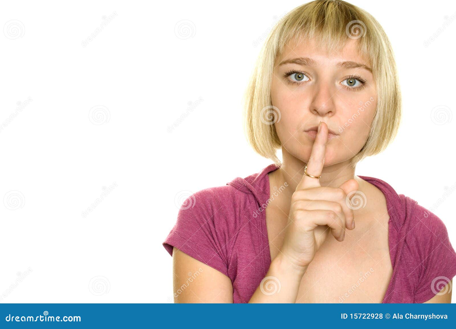 Shhhhh stock photo. Image of gesturing, horizontal, caucasian - 15722928