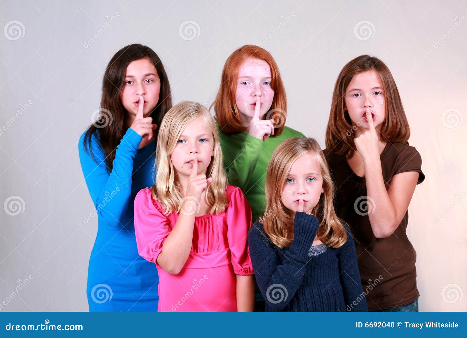 Shhhhh stock photo. Image of individual, face, female - 6692040