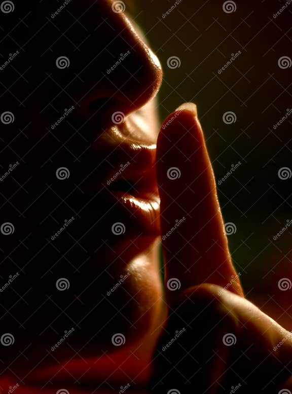 Shhhhh stock image. Image of library, gesture, silent, fingers - 822965