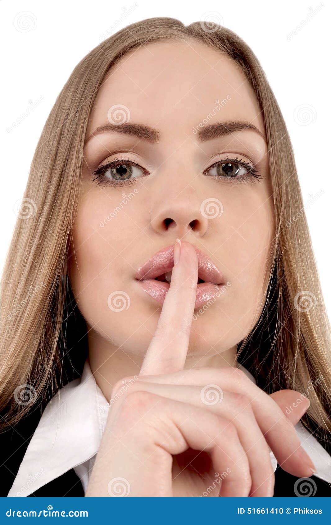 Shhhhh - keep silence stock photo. Image of color, people - 51661410
