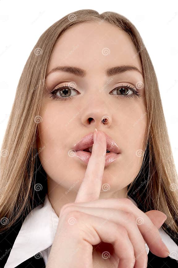 Shhhhh - keep silence stock photo. Image of color, people - 51661410