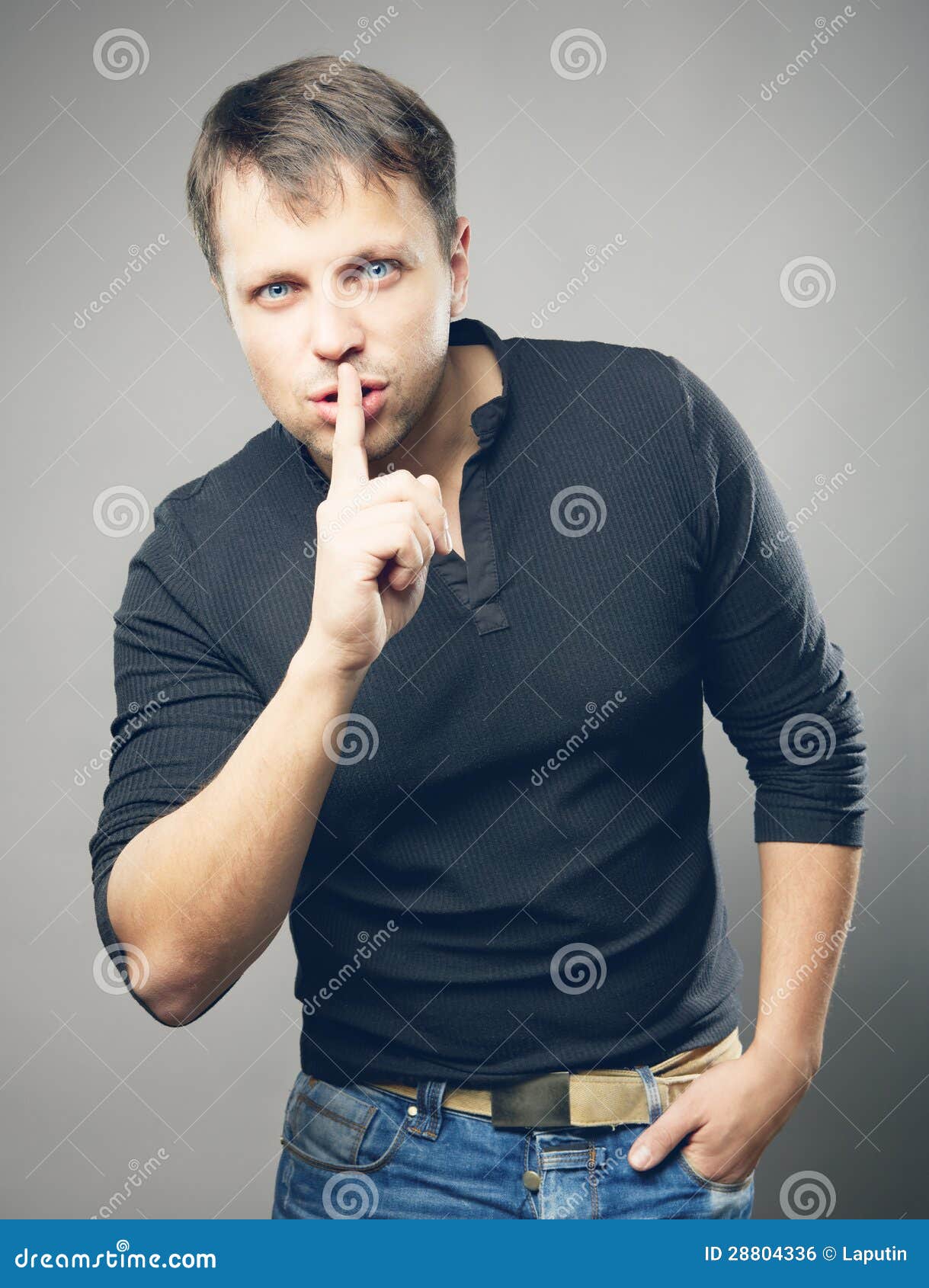 Shhhhhh! stock photo. Image of caucasian, gesturing, finger - 28804336